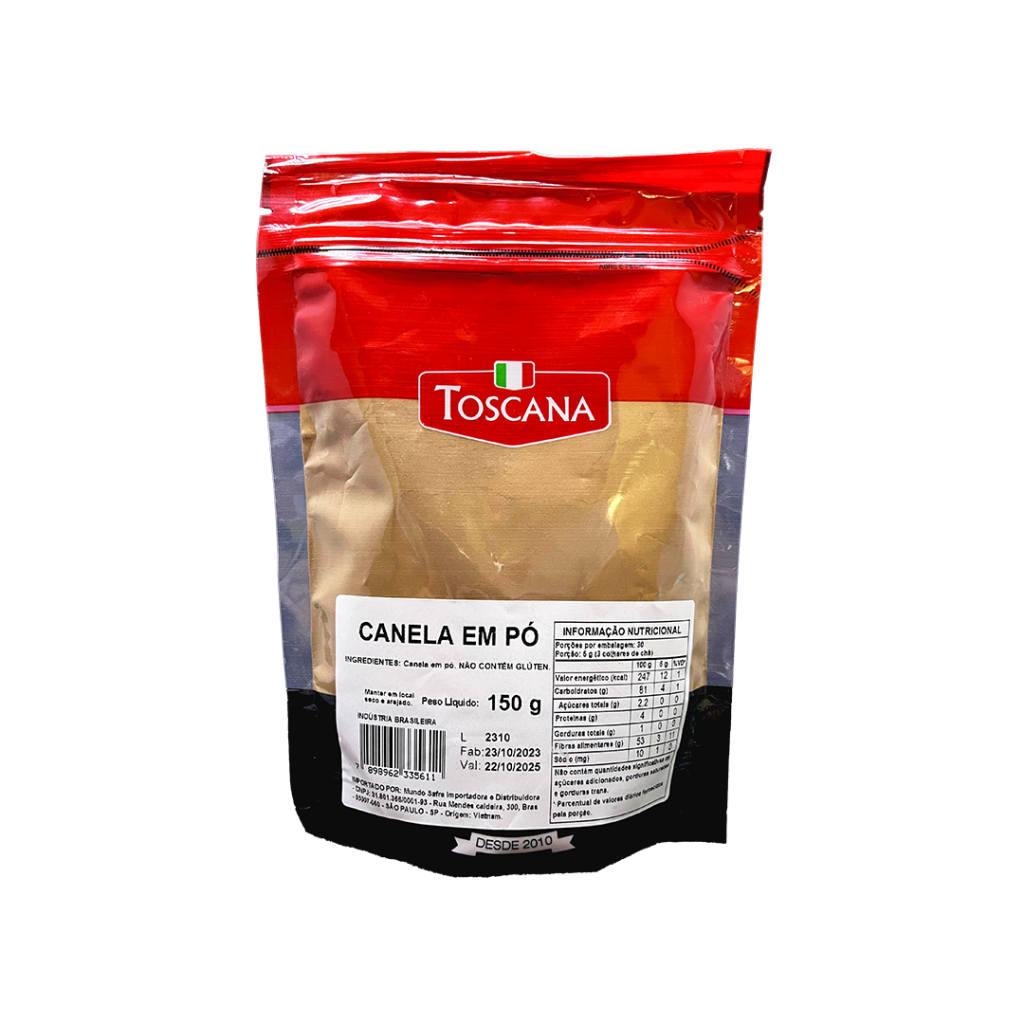 Canela em Pó 150 G – Alimentos Toscana