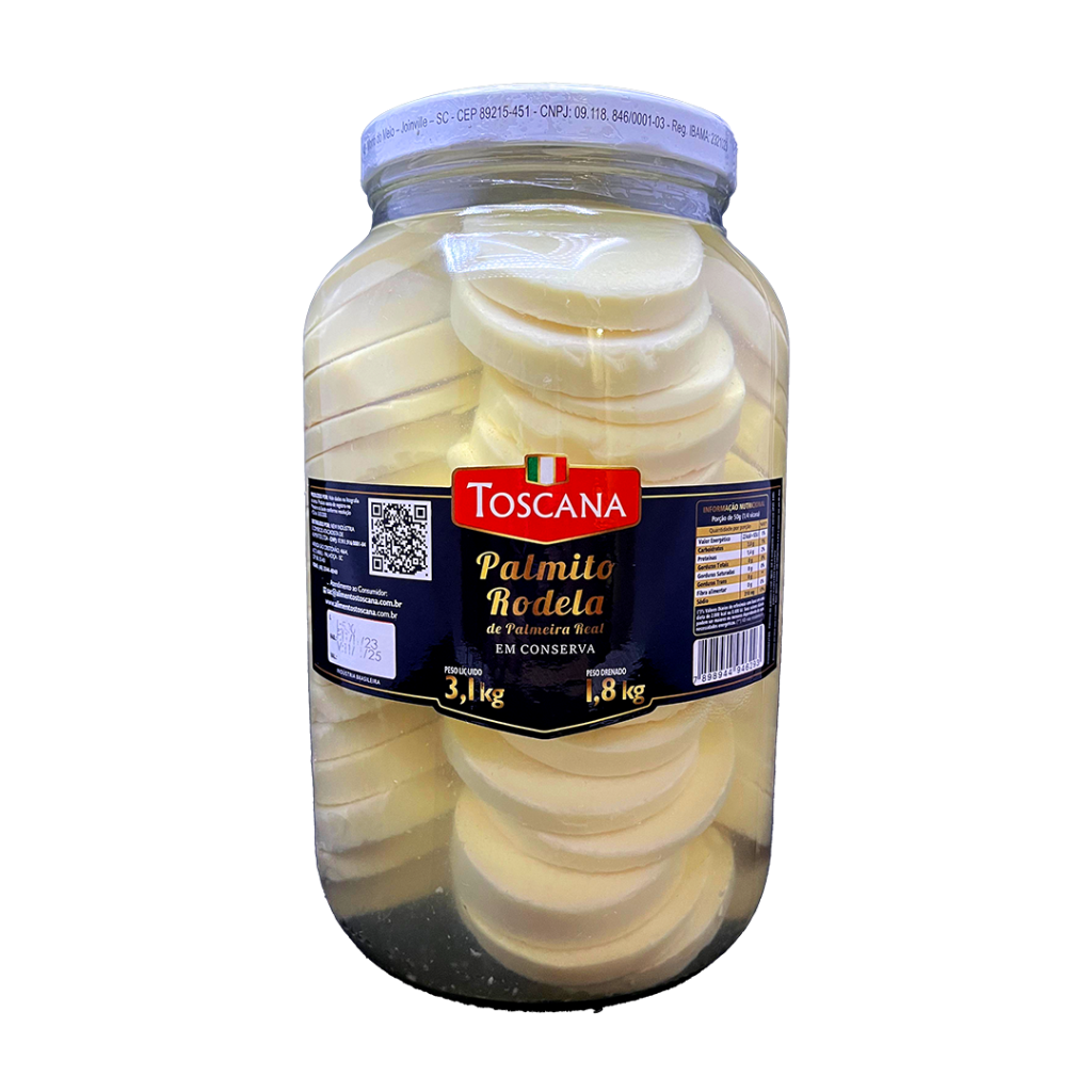 Palmito Rodela 1,8 Kg – Alimentos Toscana
